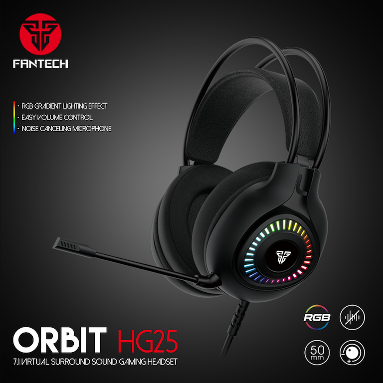 Slusalice Gaming Fantech HG25 Orbit crne