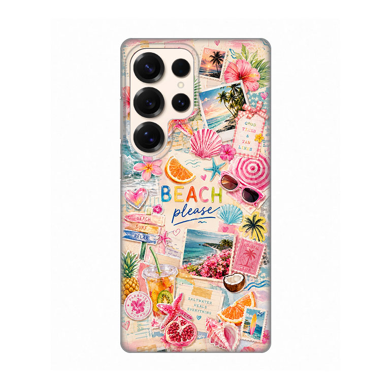 Zastitna ultra tanka (skin) maska / futrola PRINT - Samsung S938 Galaxy S25 Ultra Beach Please