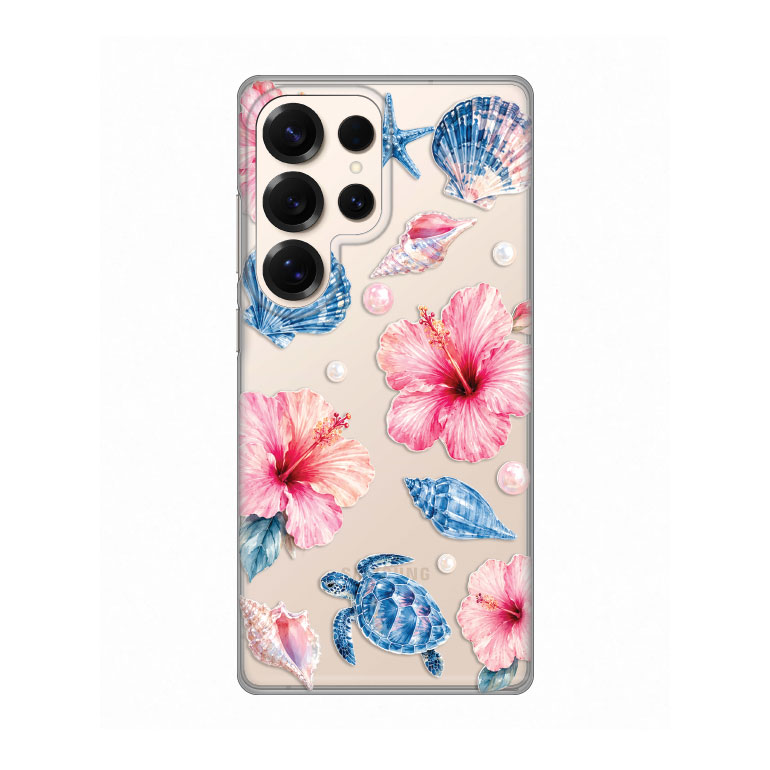 Zastitna ultra tanka (skin) maska / futrola PRINT - Samsung S938 Galaxy S25 Ultra Hibiscus Sea