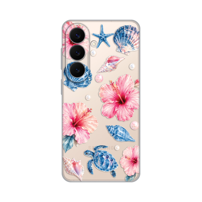 Zastitna ultra tanka (skin) maska / futrola PRINT - Samsung S941 Galaxy S26 Hibiscus Sea