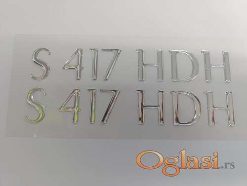 Setra S 417 HDH stiker oznaka za autbous
