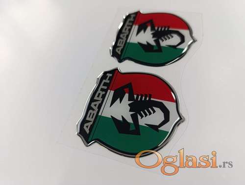 Abarth stikeri za auto zastave