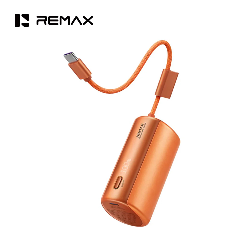 Univerzalna Back Up Baterija prenosiva baterija REMAX Coolpad Series FP-110 sa integrisanim Type C kablom 10000mAh narandzasta