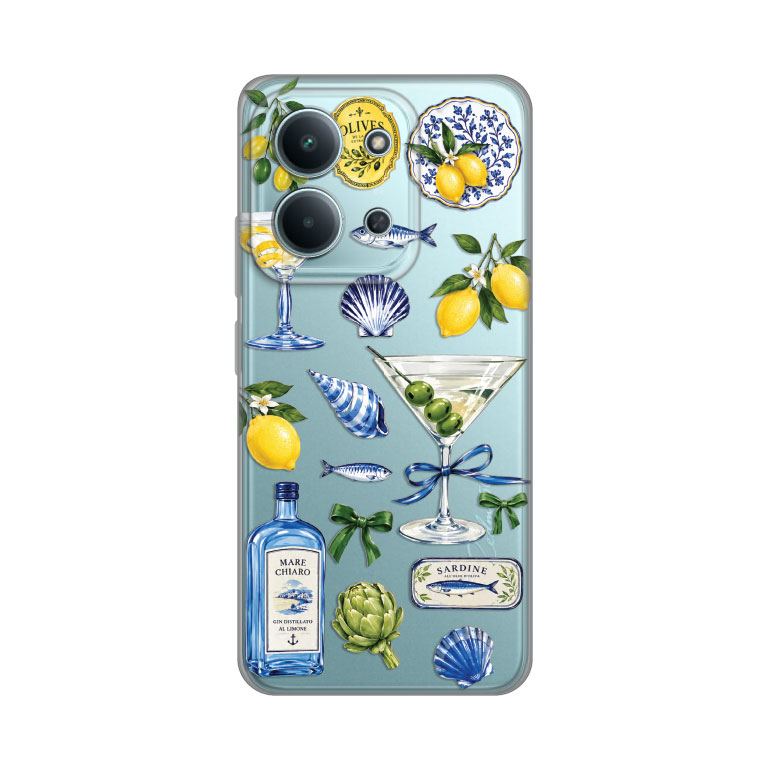 Zastitna silikonska maska (futrola) PRINT - Xiaomi Redmi 15C 4G Mediterranean Martini