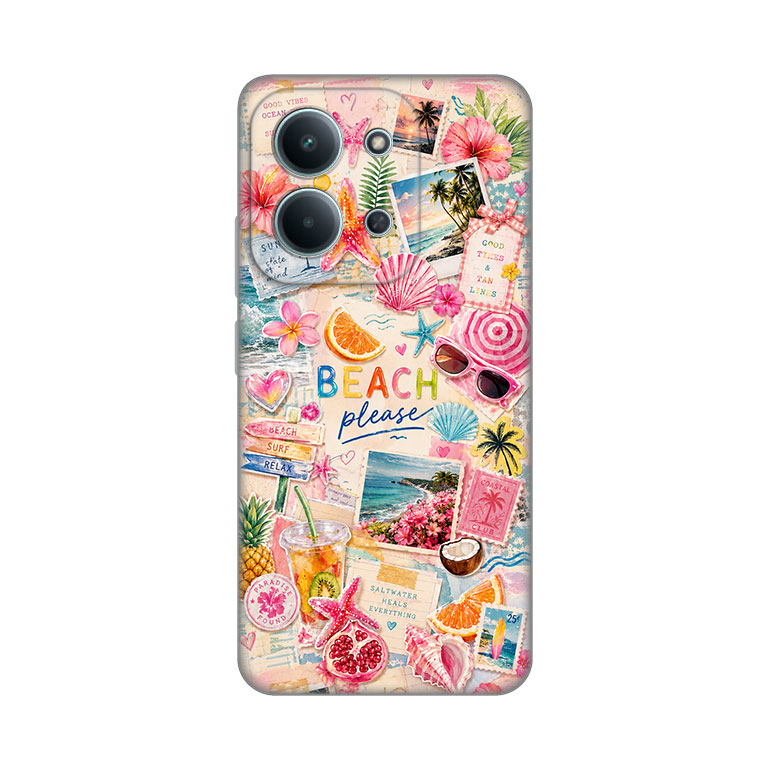 Zastitna ultra tanka (skin) maska / futrola PRINT - Xiaomi Redmi 15C 4G Beach Please