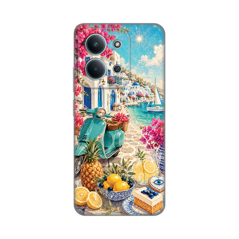Zastitna ultra tanka (skin) maska / futrola PRINT - Xiaomi Redmi 15C 4G Summer in Greece