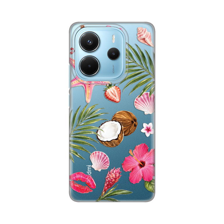 Zastitna silikonska maska (futrola) PRINT - Xiaomi Redmi Note 14 4G (SRB) Coconut Paradise