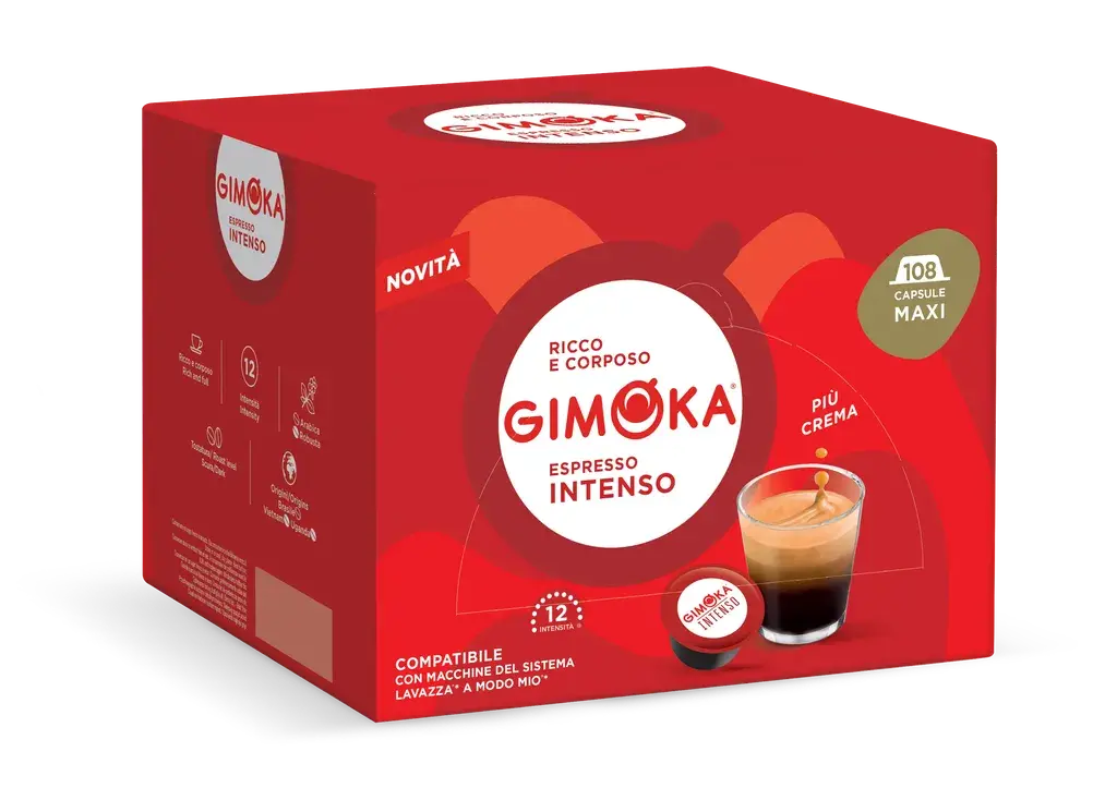 Gimoka Kapsule za kafu Intenso, kompatibilne sa Lavazza A Modo Mio, 108 komada
