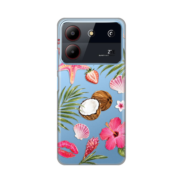 Maska Silikonska Print za ZTE Blade A54 Coconut Paradise