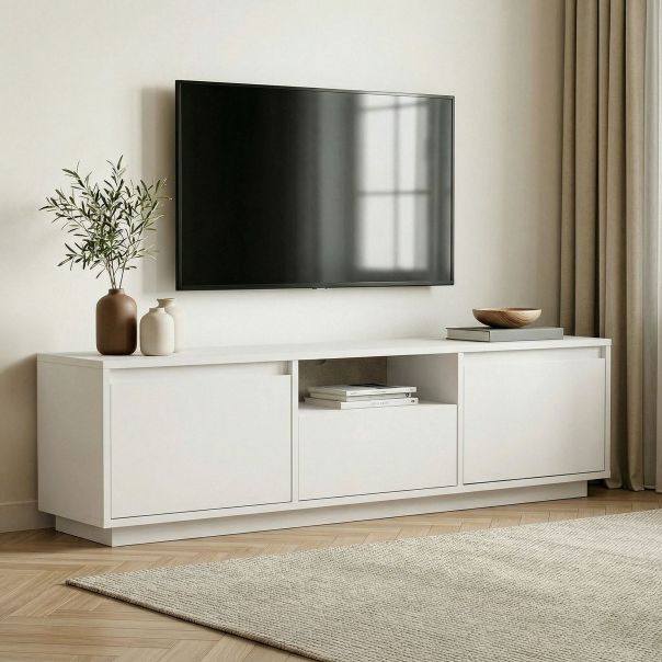 NORDURE TV komoda Sentinel, bela