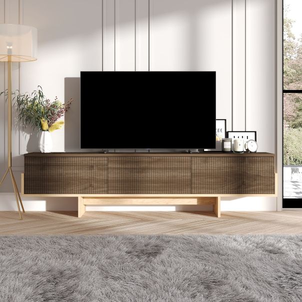 HANAH HOME TV komoda Hege, svetlobraon/braon