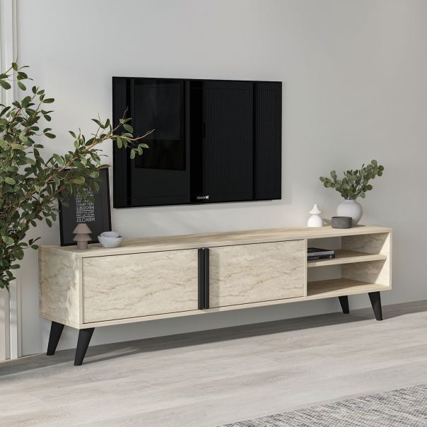 HANAH HOME TV komoda Benoit, krem