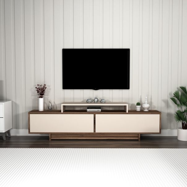 HANAH HOME TV komoda Grasyas, svetlobraon/bež