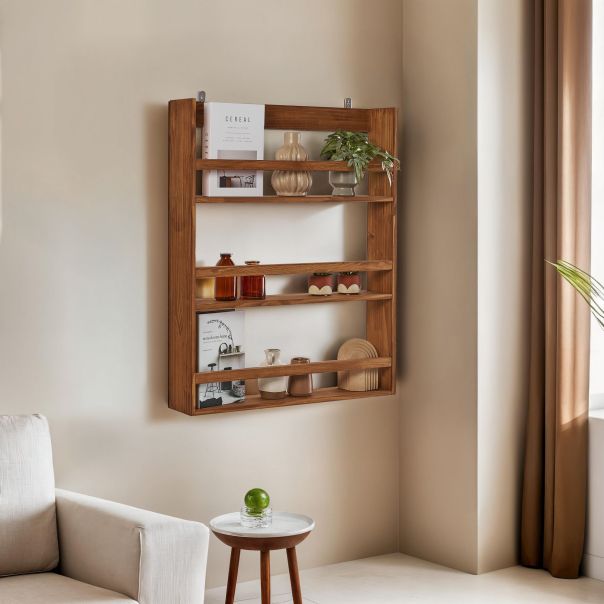 HANAH HOME Zidna polica Cm-067, braon