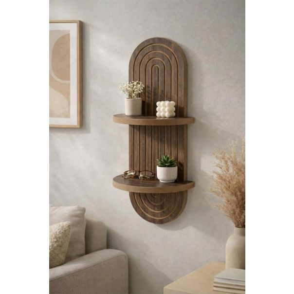 HANAH HOME Zidna polica Artmtkwll2, braon