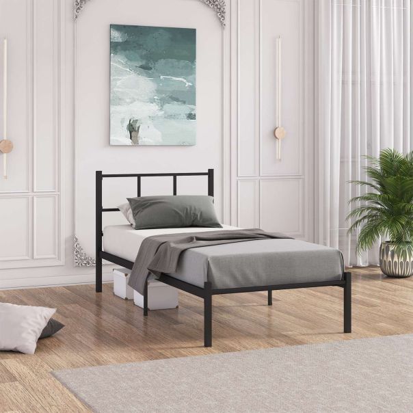 HANAH HOME Krevet 90x200cm Cemre, crna