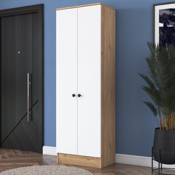 HANAH HOME Ormar P6 - M13 - 2241, bela/braon