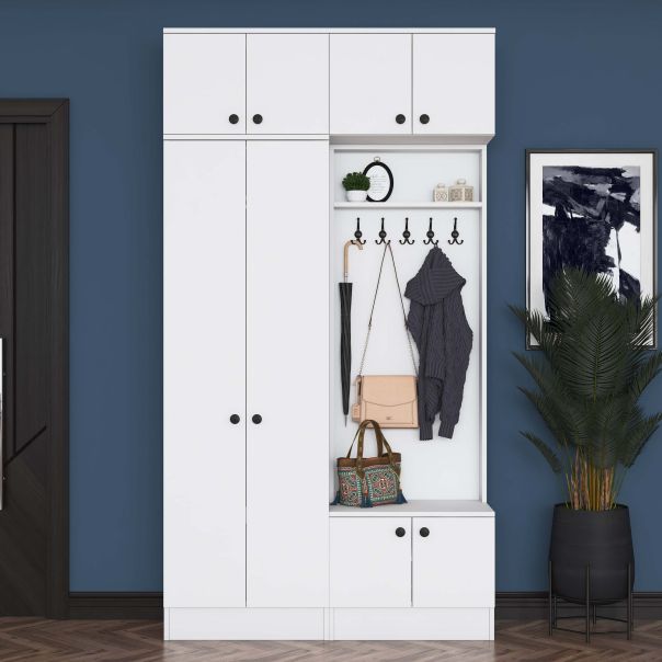 HANAH HOME Ormar za predsoblj EA145, bela