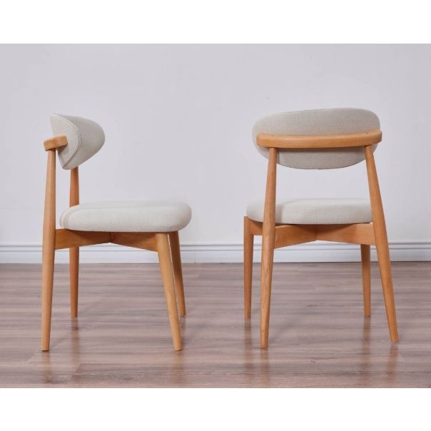 HANAH HOME Set trpezarijskih stolica Bohem 2/1, braon/bež