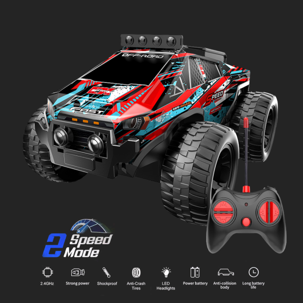 RC off road auto na daljinsko upravljanje JWD C078 2.4Gh crno crveni