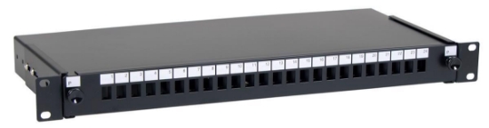 Safewell Patch panel 24 Simplex SC sa kasetom, bez modula, crni