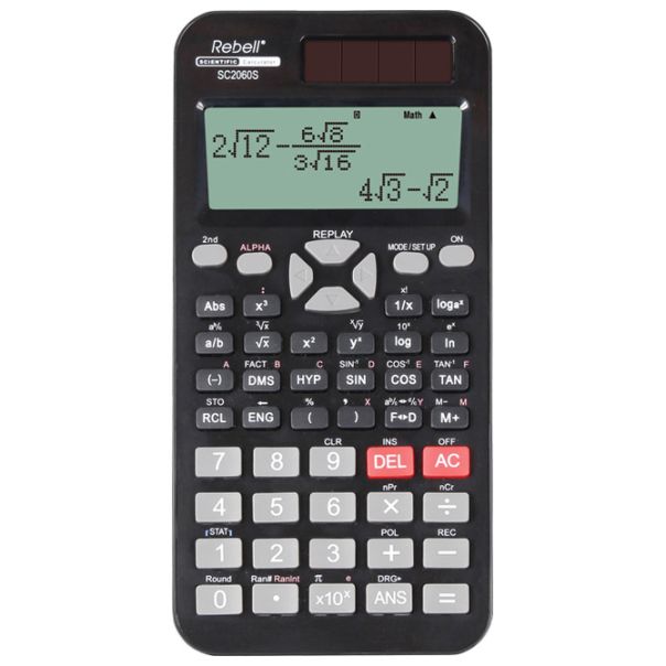 REBELL Kalkulator tehnički rezolucije 31x96 tačaka 252 funkcije RE-SC2060S BX crni