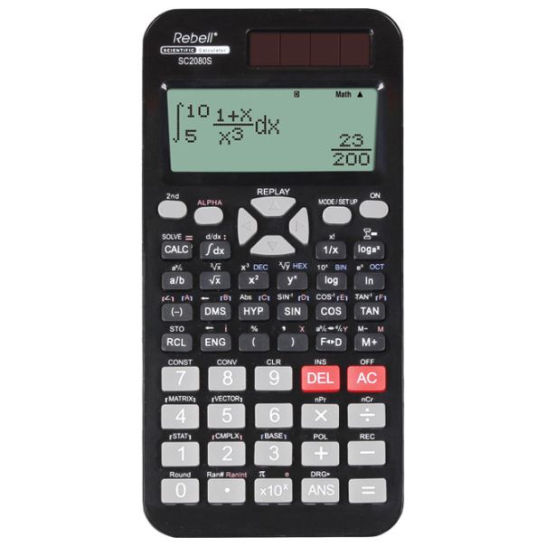 REBELL Kalkulator tehnički rezolucije 31x96 tačaka 417 funkcija RE-SC2080S BX crni
