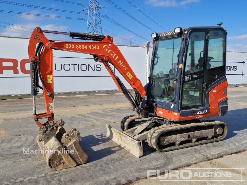 Prodaje se Kubota KX027-4 mini bager na aukciji