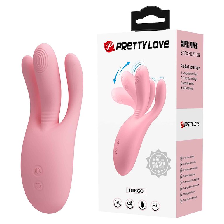 Pretty love Diego multifunkcionalni vibrator