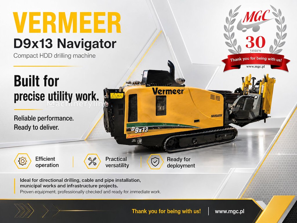 Vermeer D9X13 SERIES 2 / SERVICED / 1 OWNER! horizontalno bušeće postrojenje