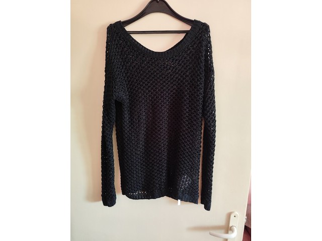 Crna mrežasta bluza
