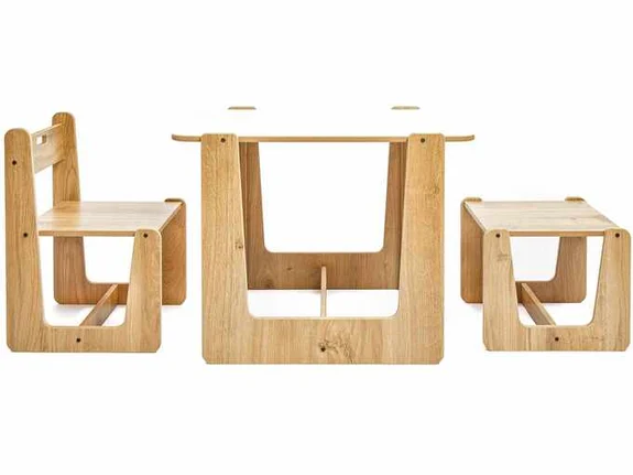 Skye Decor Dečiji sto i stolica Crane MDF 3 dela