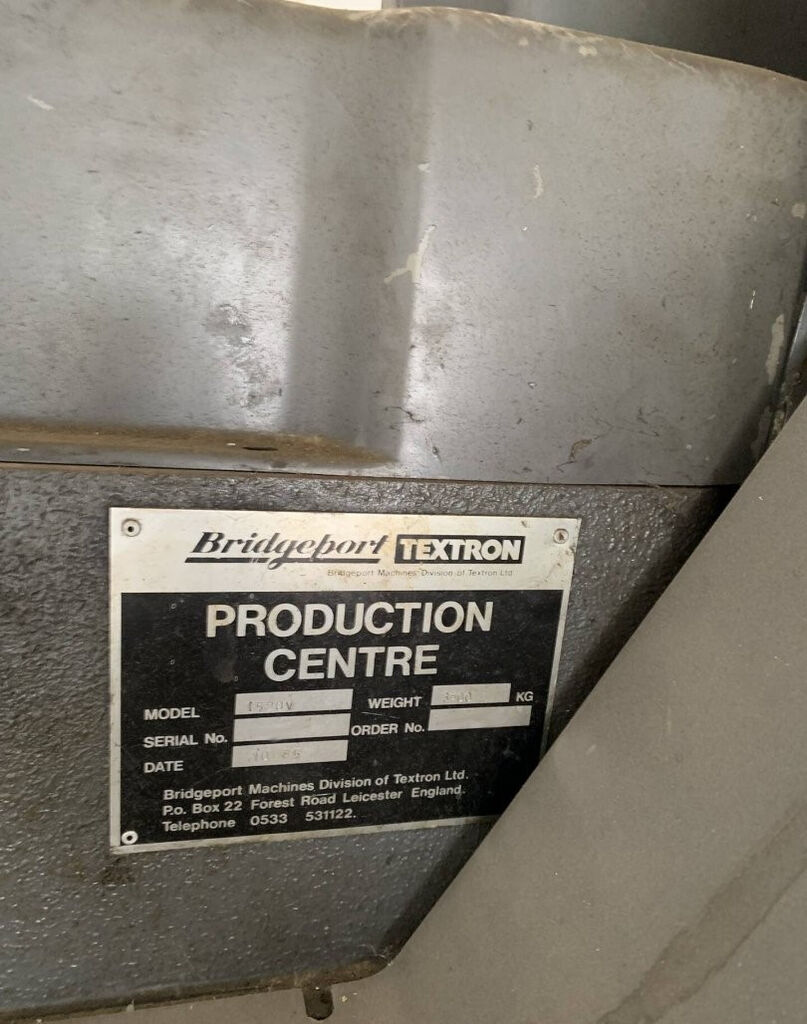 Bridgeport Interact 520 I Vertical Machining Center I 1985 obradni centar
