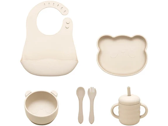 Just Kiddin Dečiji pribor za jelo Feeding-Set-02L/C silikon