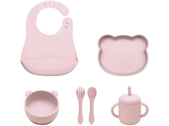 Just Kiddin Dečiji pribor za jelo Feeding-Set-02L/Lp silikon