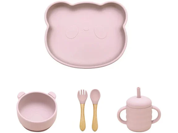 Just Kiddin Dečiji pribor za jelo Feeding-Set-02-02L/Lp silikon