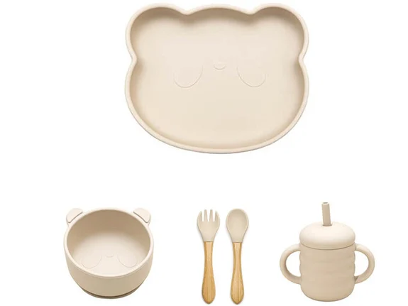 Just Kiddin Dečiji pribor za jelo Feeding-Set-02-02L/C silikon