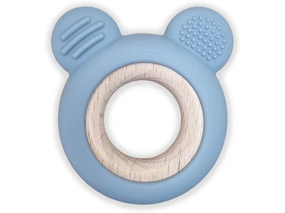 Just Kiddin Glodalica za bebe Hc0233064L/B silikon drvo