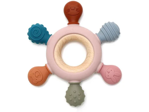 Just Kiddin Glodalica za bebe Hc0233068L/Lp silikon drvo