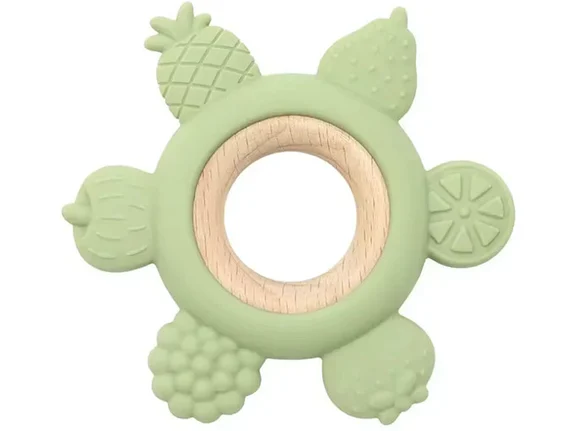 Just Kiddin Glodalica za bebe Hc0233062L/Bg silikon drvo