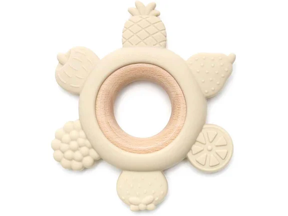 Just Kiddin Glodalica za bebe Hc0233062L/C silikon drvo