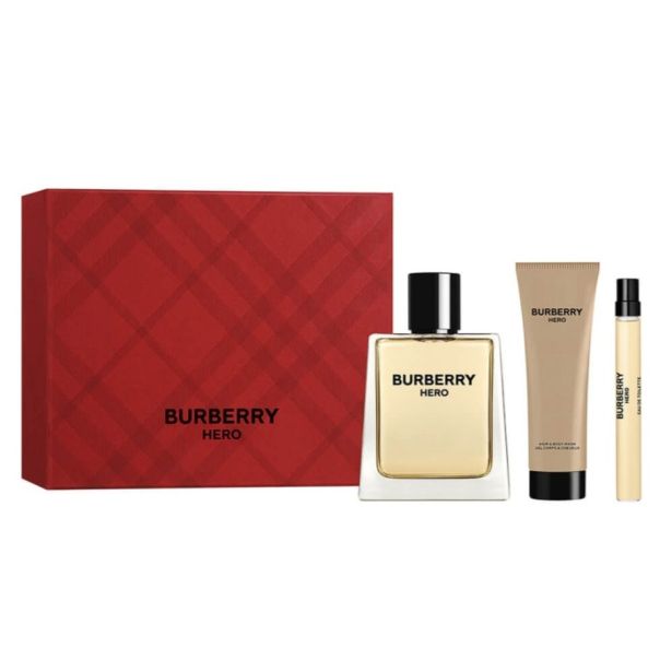 Burberry Hero Men set ( EDT 100ml + SG 75ml + EDT 10ml )