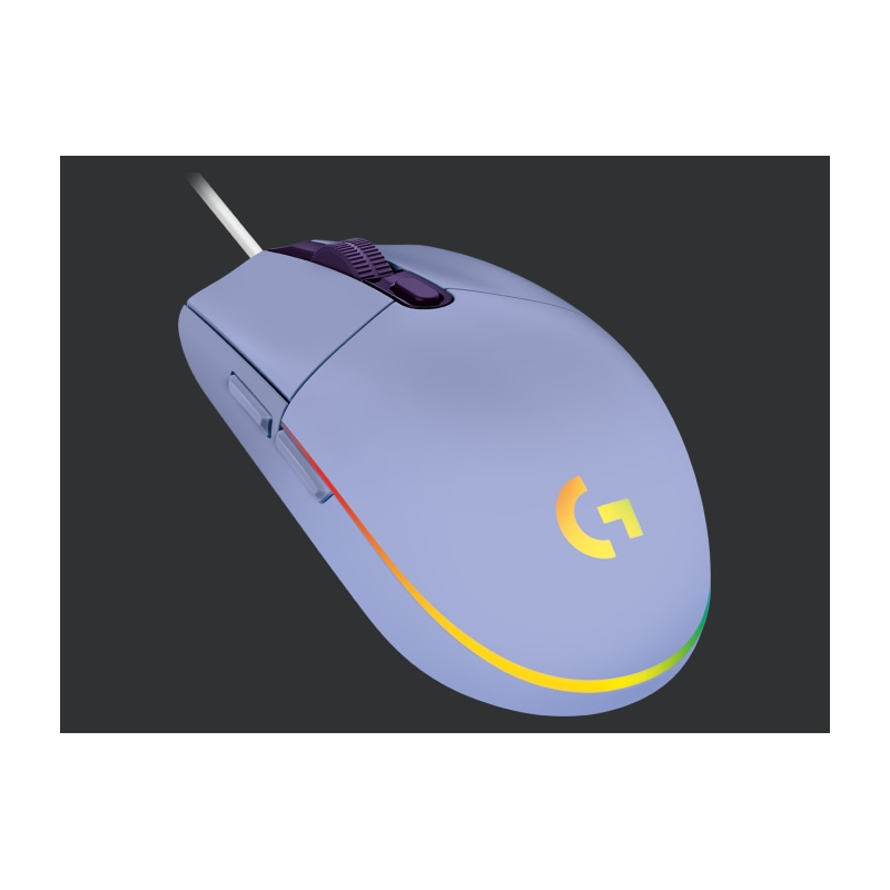 Logitech G102 Lightsync Gaming Wired Mouse, Lilac USB