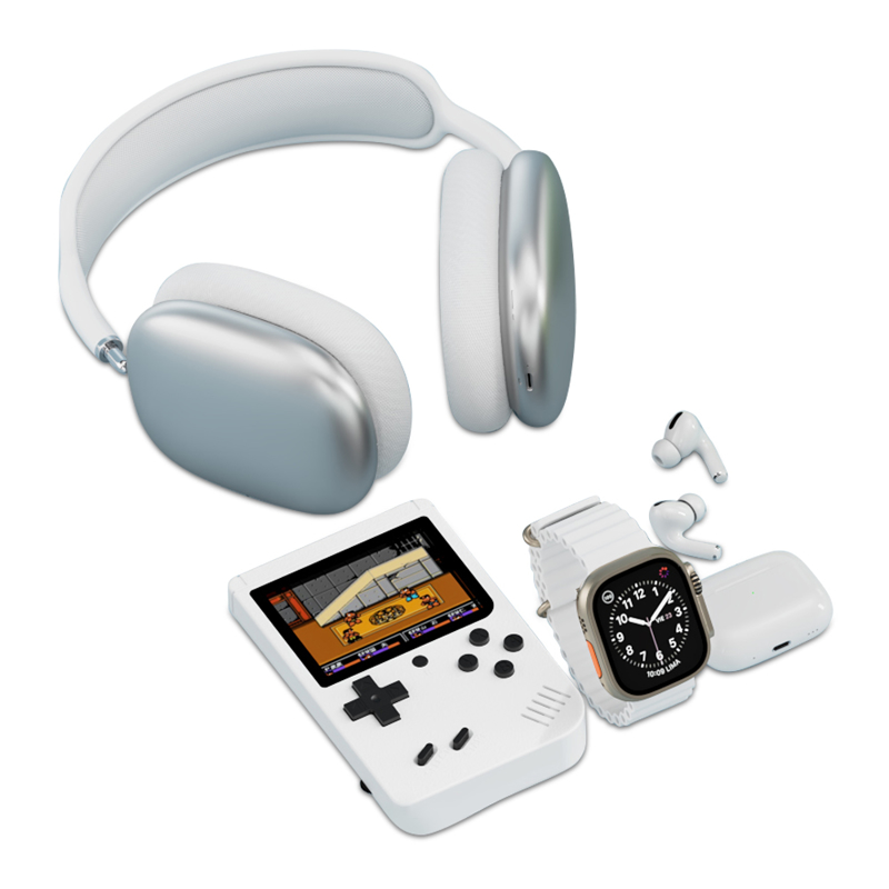 KARLER BASS K13-Combo set (smart watch, konzola, TWS / AirPods Max Bluetooth slusalice ) bela