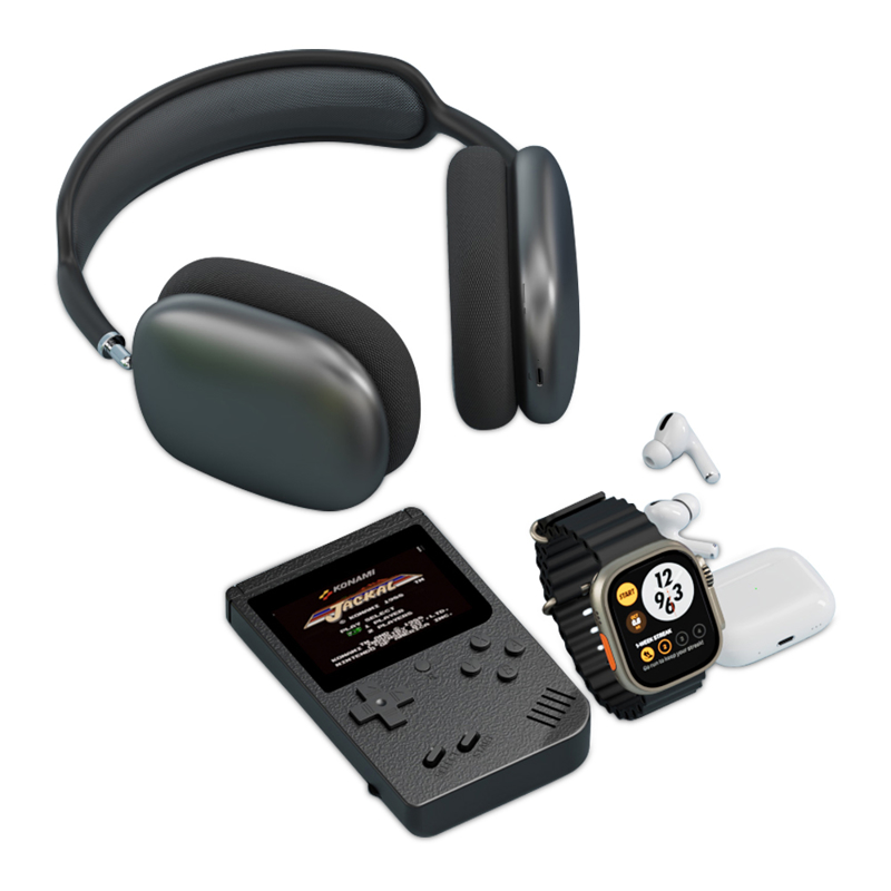 KARLER BASS K13-Combo set (smart watch, konzola, TWS / AirPods Max Bluetooth slusalice ) crna