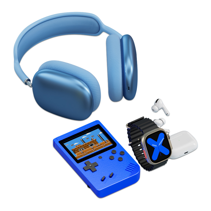 KARLER BASS K13-Combo set (smart watch, konzola, TWS / AirPods Max Bluetooth slusalice ) plava