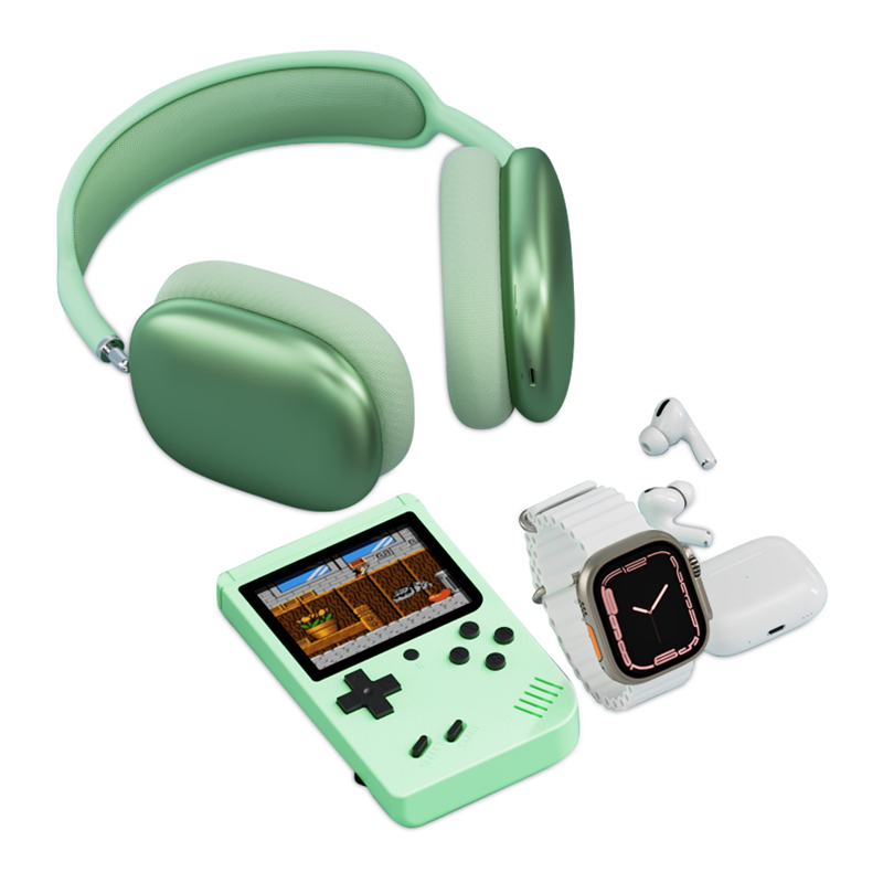 KARLER BASS K13-Combo set (smart watch, konzola, TWS / AirPods Max Bluetooth slusalice ) zelena