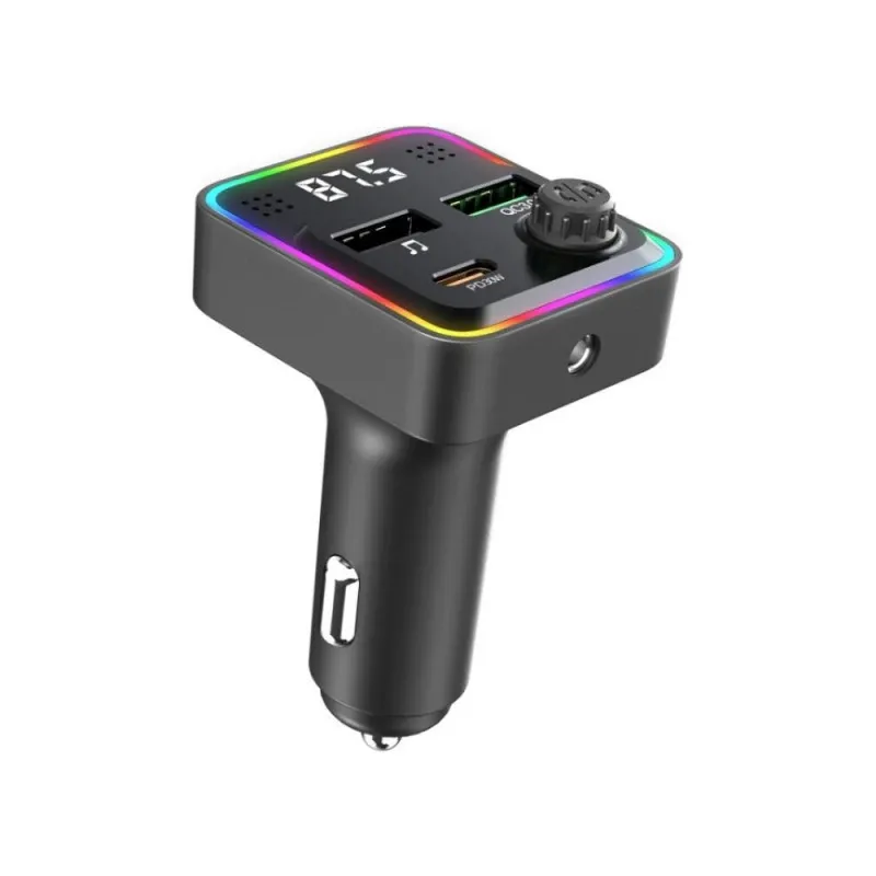 FM Transmiter i punjač Kettz Floyd Bluetooth/2xUSB QC3.0/Type-C PD30W/LED