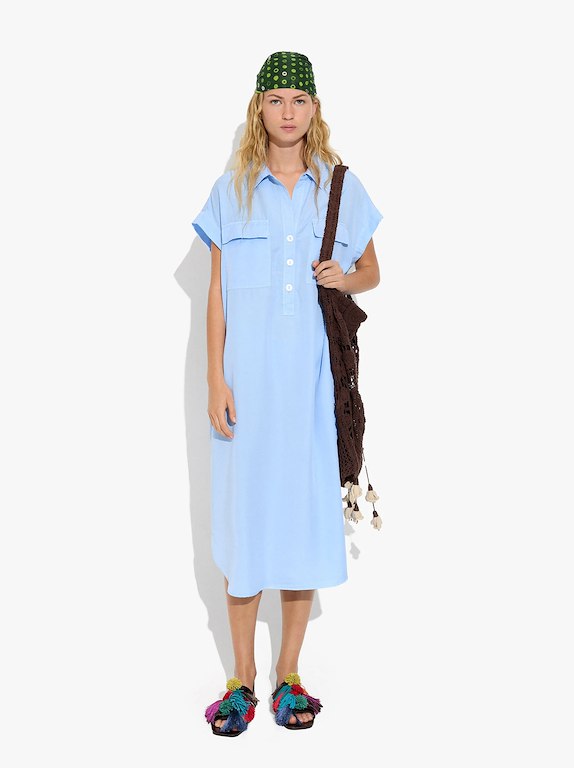 SHIRT DRESS 100% LYOCELL