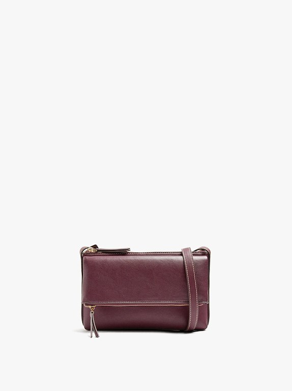 CROSSBODY BAG WITH DOUBLE EFFECT WITH FLAP